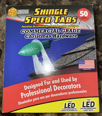 50 Adams Shingle Speed Tabs Commercial Grade For Xmas LED ...