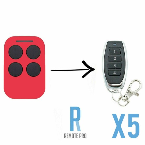 5 x Code Ezy B&D PTX5 PTX-5 Tritran Garage Door BND TB5 BD4 Compatible ...