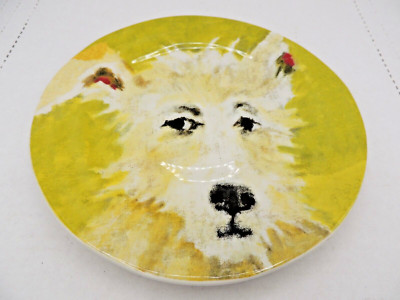 Anthropologie Furry Friends Chipper Salad Plate Carole Akins Excellent ...