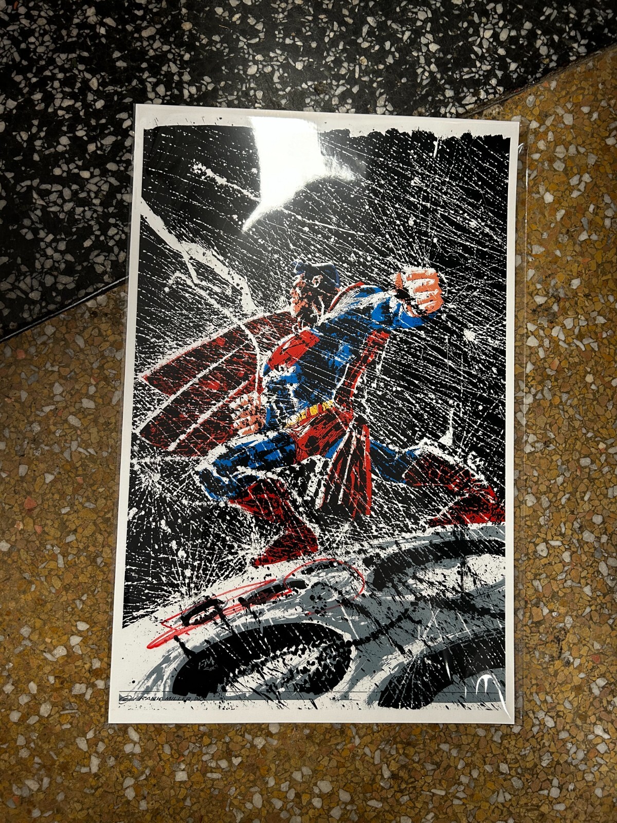 Baltimore ComicCon Exclusive Frank Miller Signed Superman Lithograph ...