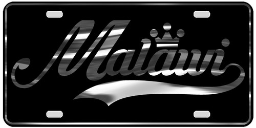Malawi License Plate All Mirror Plate & Chrome and Regular Vinyl ...