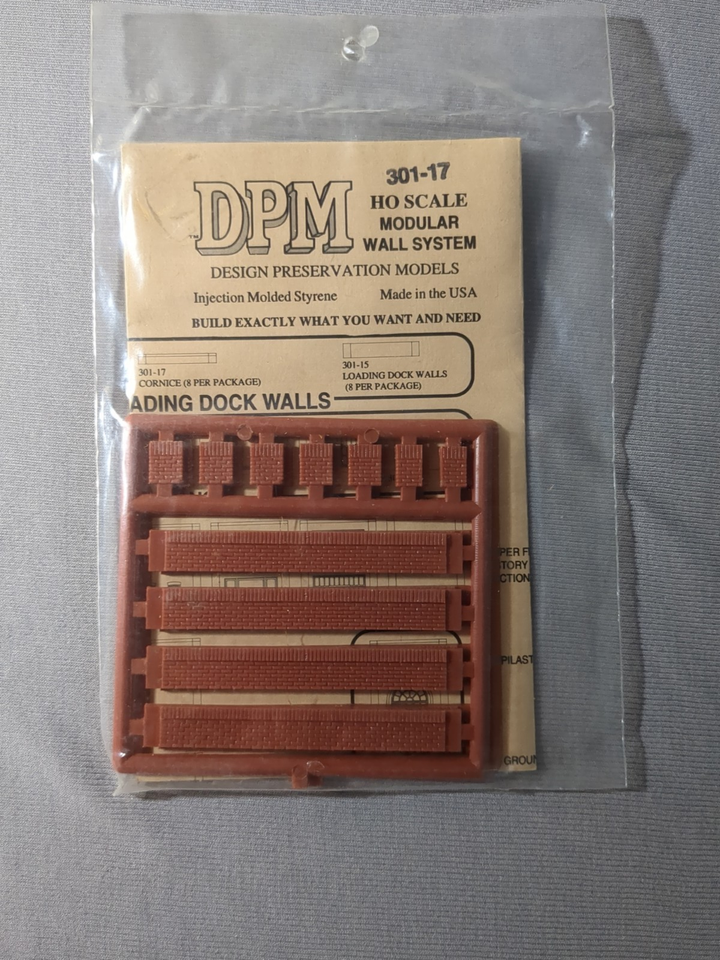 HO scale DESIGN PRESERVATION MODELS Modular Wall System: 8 Packs (Lot 3 ...