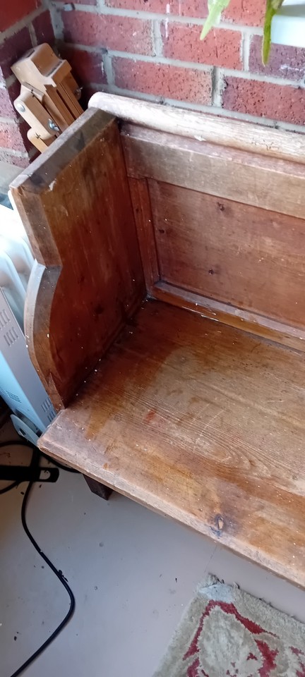 church pew seat, Victorian, seats 2 people, would suit home, pub or ...