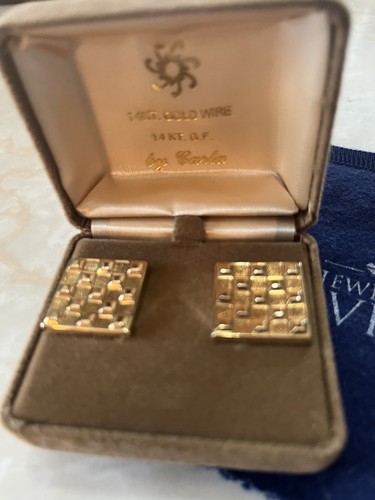 vintage 14k gold filled earrings stud Carla stamp | eBay