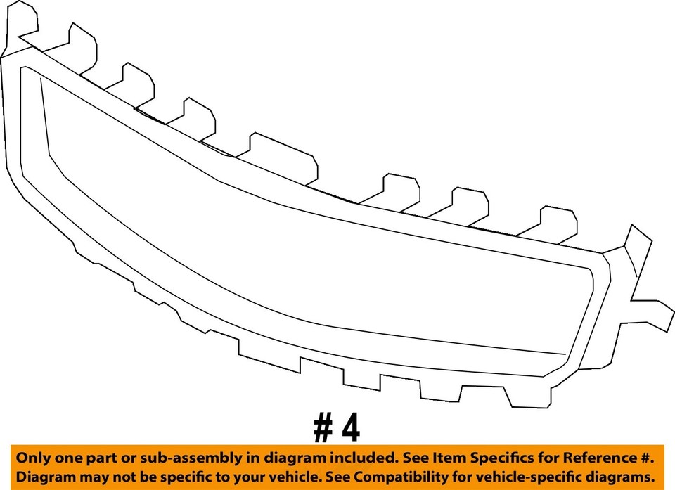 GM OEM 08-12 Malibu Grille Components-Grille Surround 25784043 | eBay