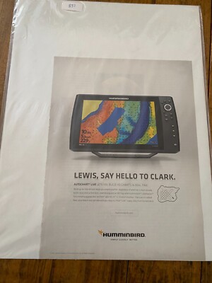 Vintage 2016 Hummingbird Depth Finder Lewis & Clark ad | eBay