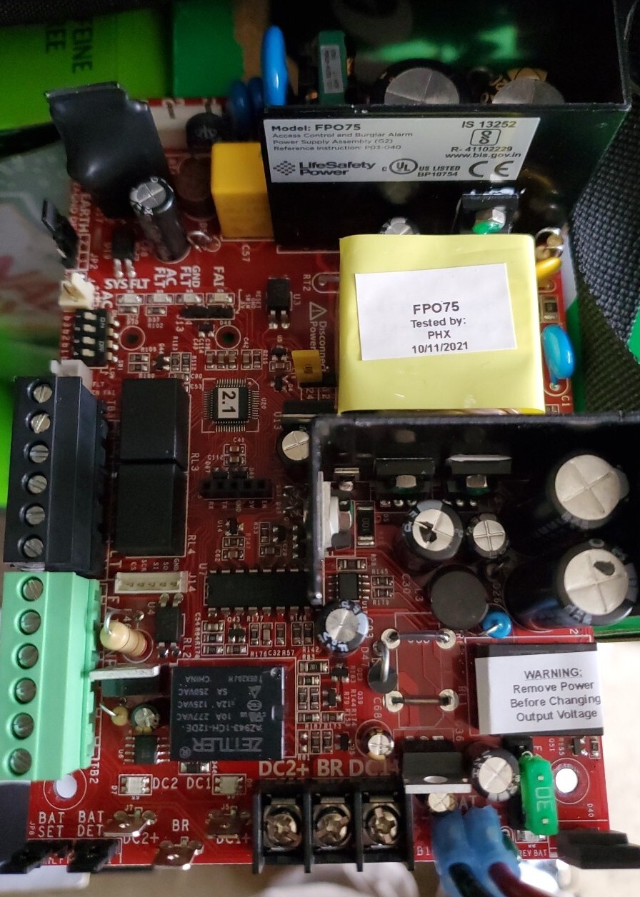 Life Safety FPO Gen2 Power Supply FP075 Red Pcb | eBay