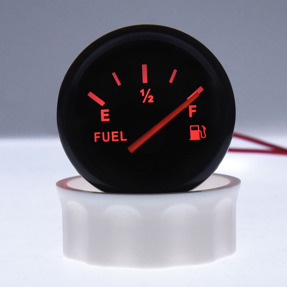 52mm Marine Boat Fuel Level Meter Gauge Tanks Level Gauge Indicator 0 ...
