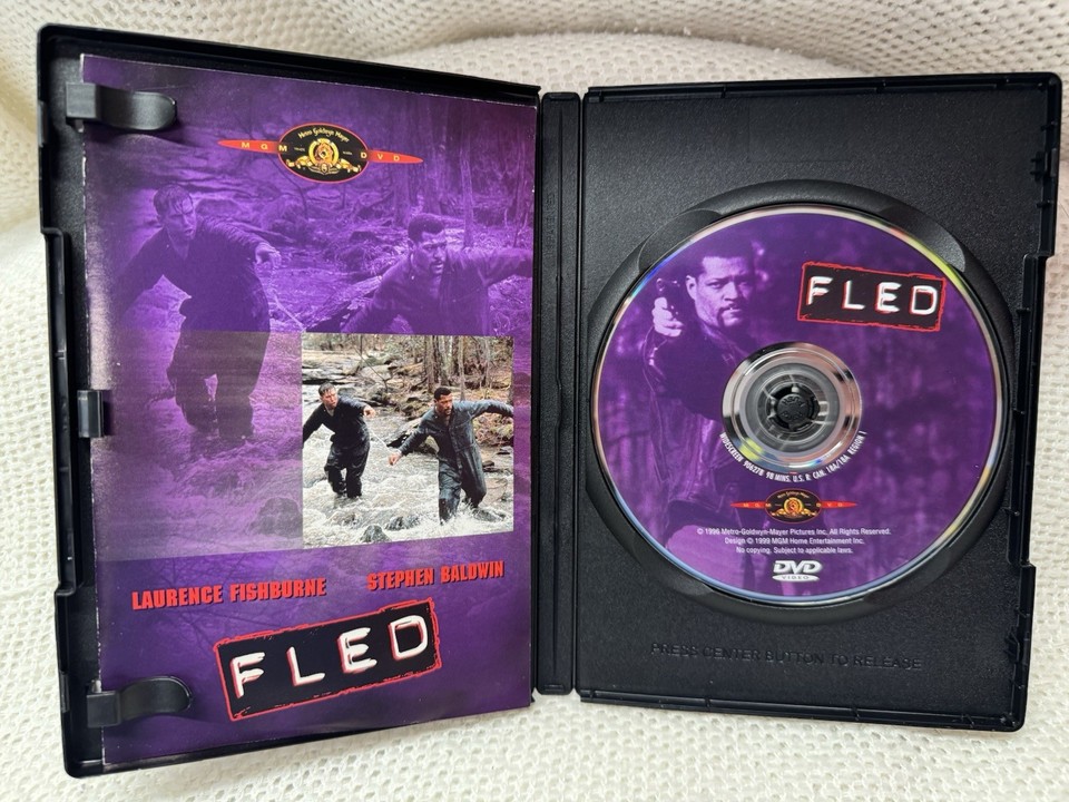 Fled DVD 1996 Laurence Fishburne Stephen Baldwin Salma Hayek | eBay