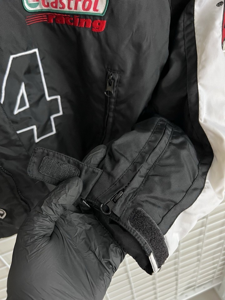 Fast Lane Speed Freak 74 Racing Moto Jacket Mens Size M/L Embroidered ...