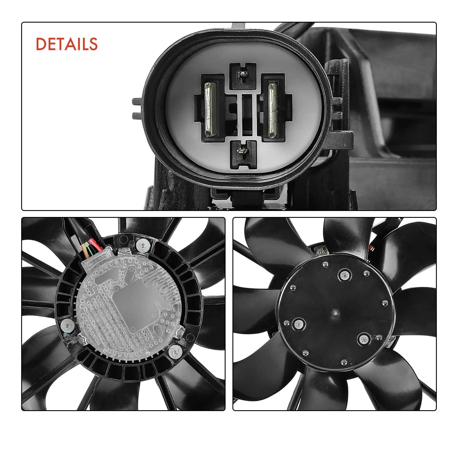 Engine Radiator Cooling Fan Assembly w/ Shroud for Fiat 500X Jeep BU ...
