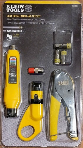 KLEIN TOOLS - COAX TERMINATION & TEST KIT (RG-6 & RG-6Q) VDV002-818 | eBay
