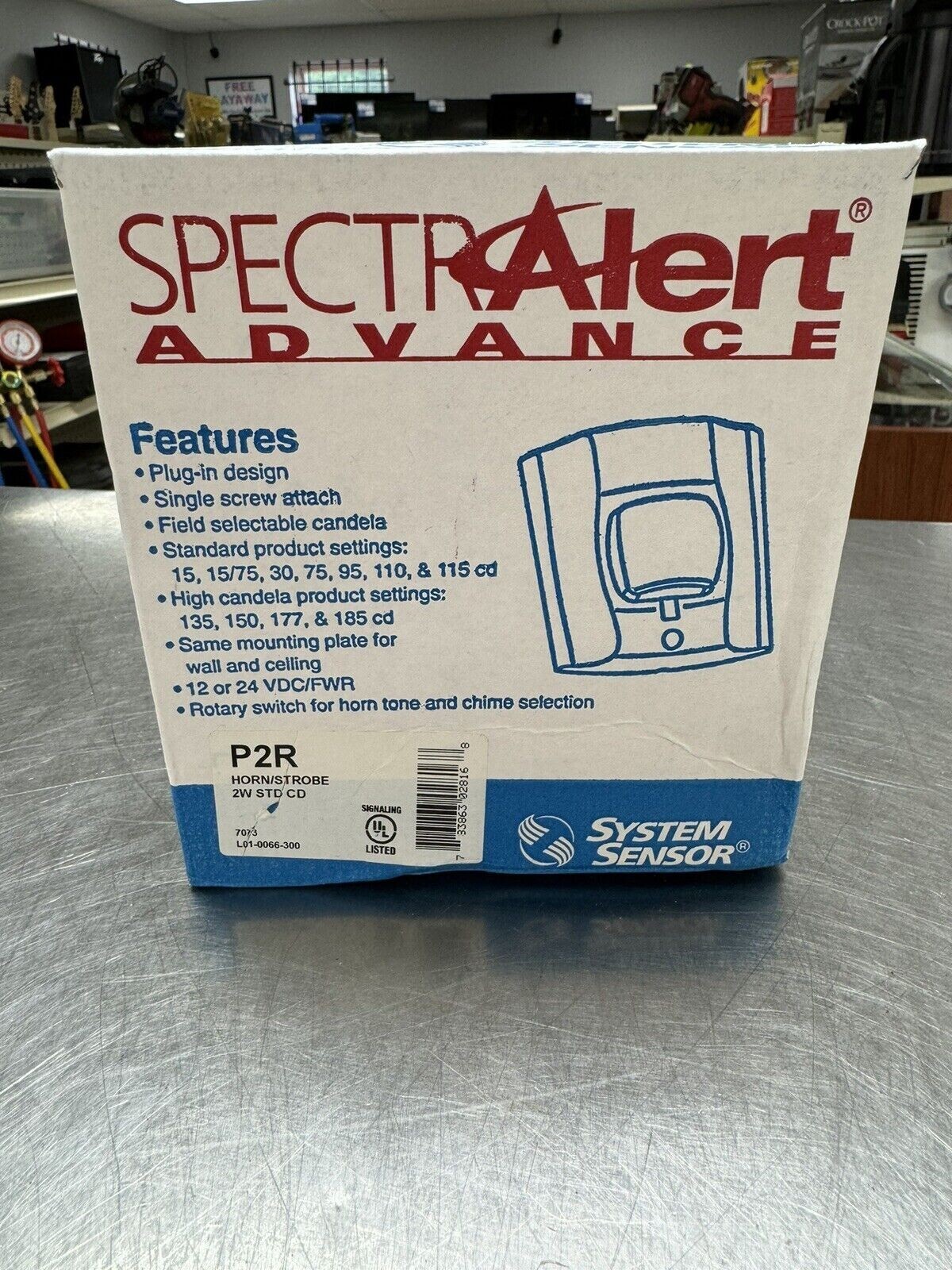System Sensor P2R Horn/Strobe 2W STD CD Spectralert Advance Honeywell ...