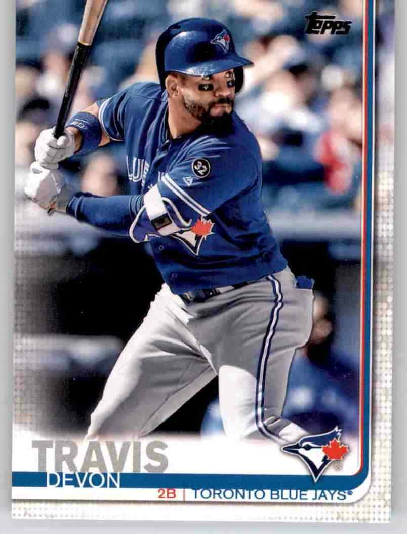 2019 Topps Series 1 Devon Travis Base Card MLB PWE Set Break Blue Jays ...