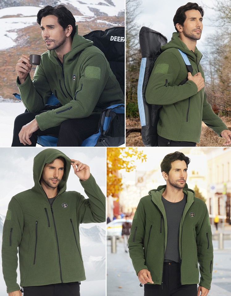 Men's Electric Heated Hooded Sweatshirt Hoodie Heating Jacket W/12V ...