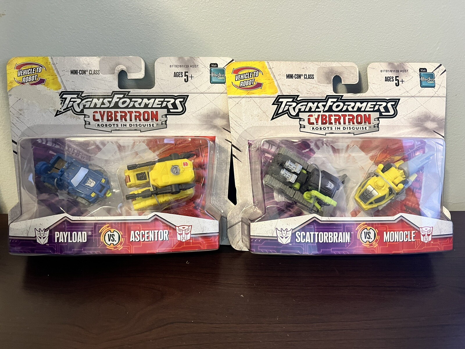 Transformers CyberTron SCATTORBRAIN vs MONOCLE & PAYLOAD vs ASCENTOR ...