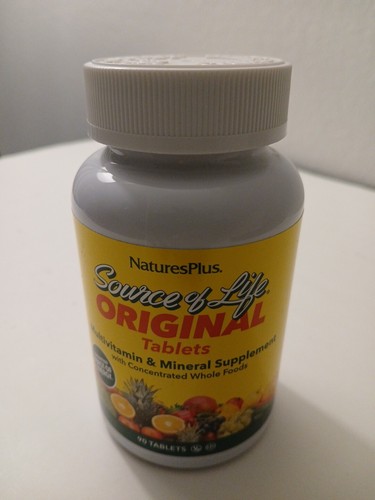 Nature's Plus Source of Life Multi-Vitamin & Mineral Supplement ...