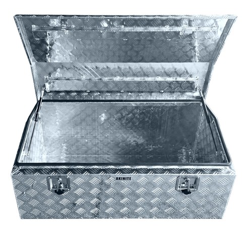 Aluminium Toolbox 1200mm Tapered Lid Heavy Duty Tool Box With 2 x Locks ...