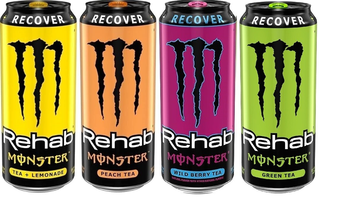 Monster Rehab Energy Drink 16fl.oz(Pack of 12)Choose flavor or try ...