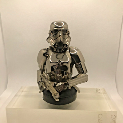 2004 Star Wars Silver Chrome Stormtrooper Bust United Kingdom Exclusive ...