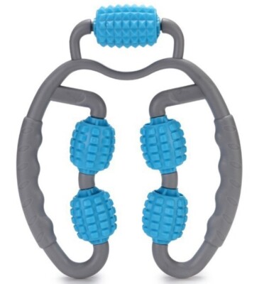 Muscle Relax yoga manual massager roller wheel leg neck hand arm ...