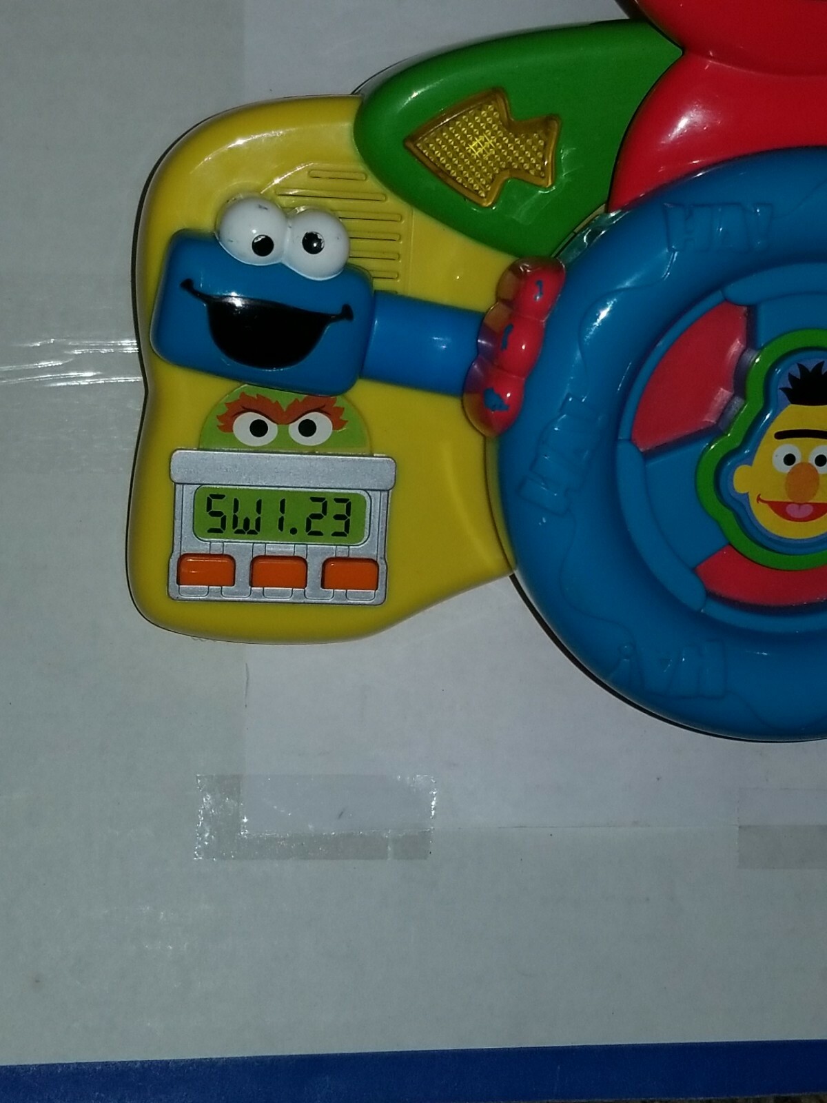 Sesame Street Elmo Giggle 'n Go Driver Steering Wheel Toy Mattel 2006 ...