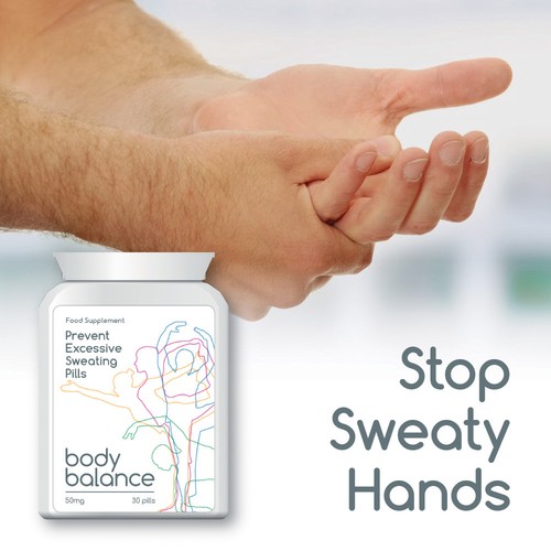 BODY BALANCE PREVENT EXCESSIVE SWEATING PILLS STOP EXTREME SWEAT ARMPIT ...