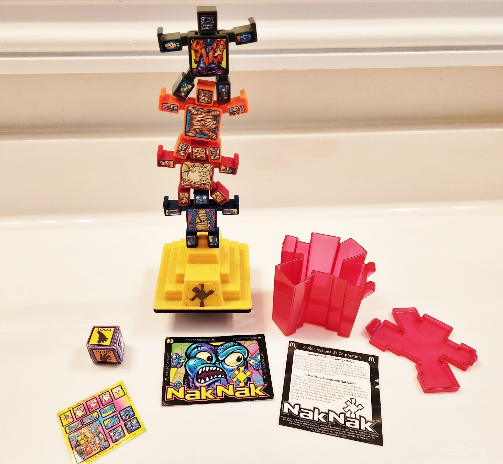 Lot of 4 McDonald’s 2003 Happy Meal Nak Nak Stacking Toy Figures 1 ...