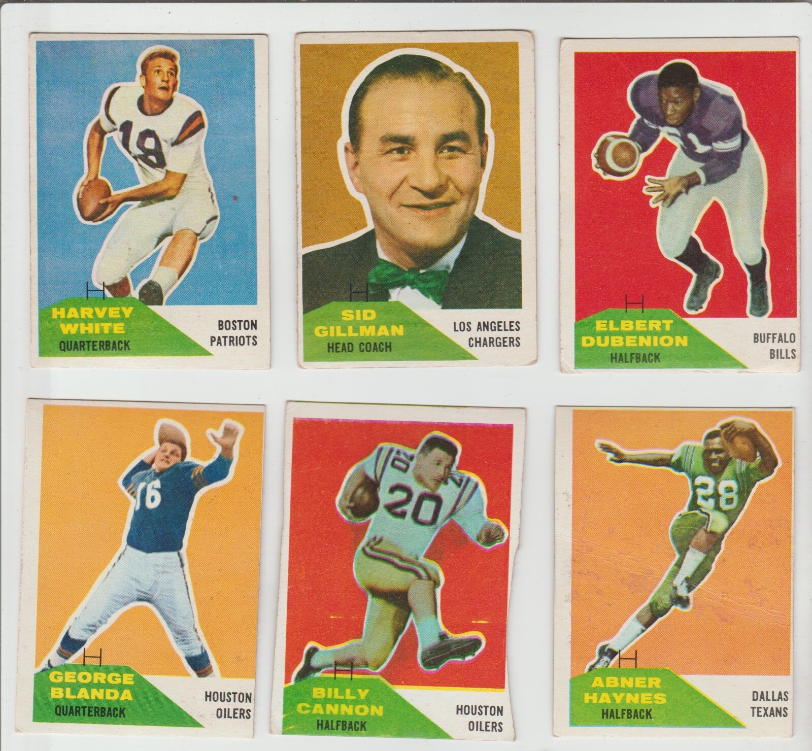 1960 FLEER FOOTBALL PARTIAL SET 124/132 Hank Stram, Ron Mix | eBay