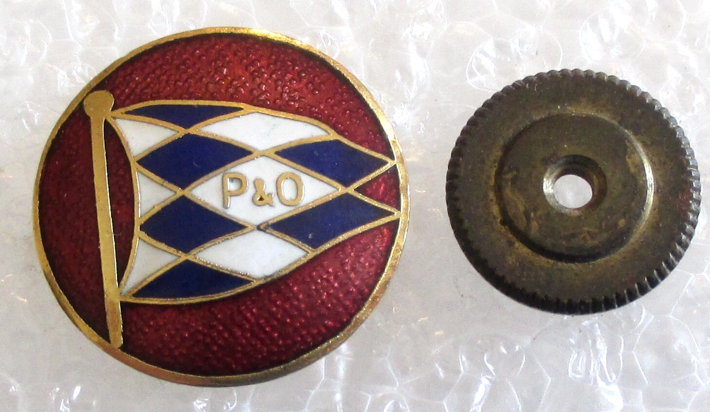 Vintage P&O Peninsular & Oriental Steam Navigation Company Burgee Cap ...