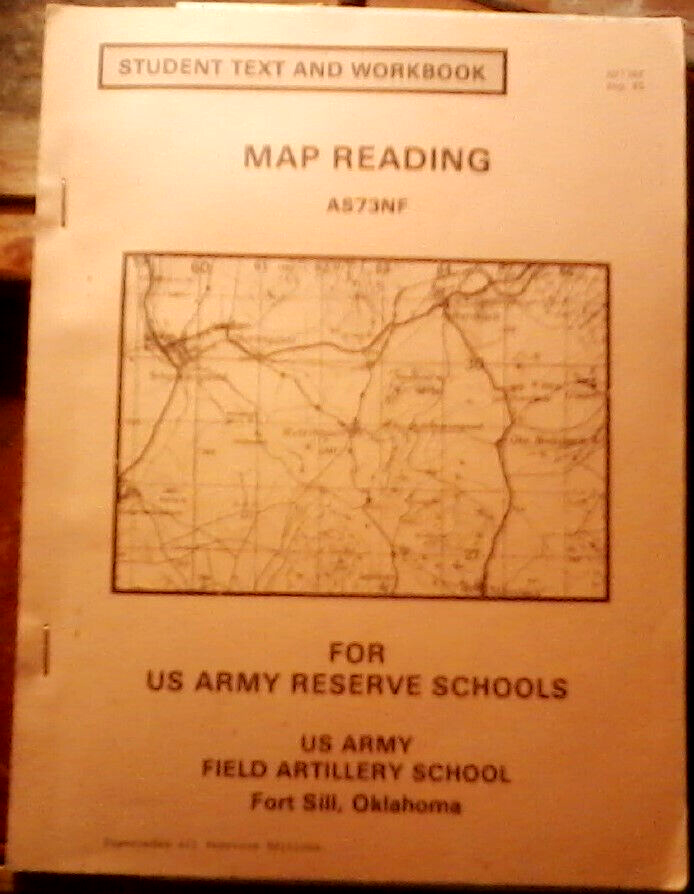 AS73NF Map Reading Student Text & Workbook for US Army Reserve Schools ...