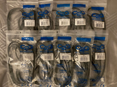 LOT OF 10 NEW-C2G 03130 C2G 6ft 18 AWG Power Cord (NEMA 5-15P to ...