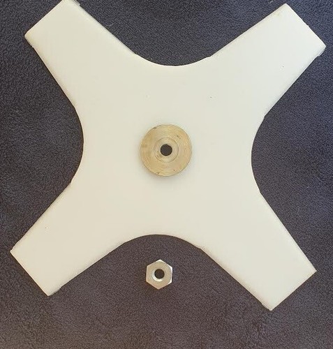 AUSTRALIAN MADE - Line Trimmer Quad Blade 8mm Centre (3 Pack), 8mm x 1. ...