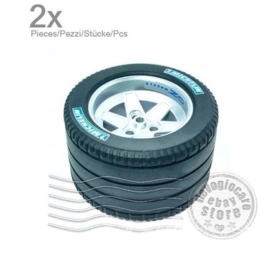 2x LEGO 22969c06, Technic MICHELIN Tire (wheel Ø62mm x46mm) Metallic ...