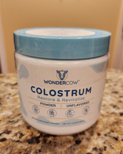 New, Sealed Container WonderCow Colostrum Unflavored Powder 4.25oz Exp ...