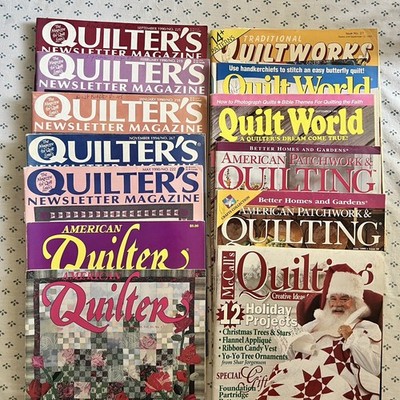 VTG Lot of 13 1990’s Various Quilting Magazines American Quilt World ...