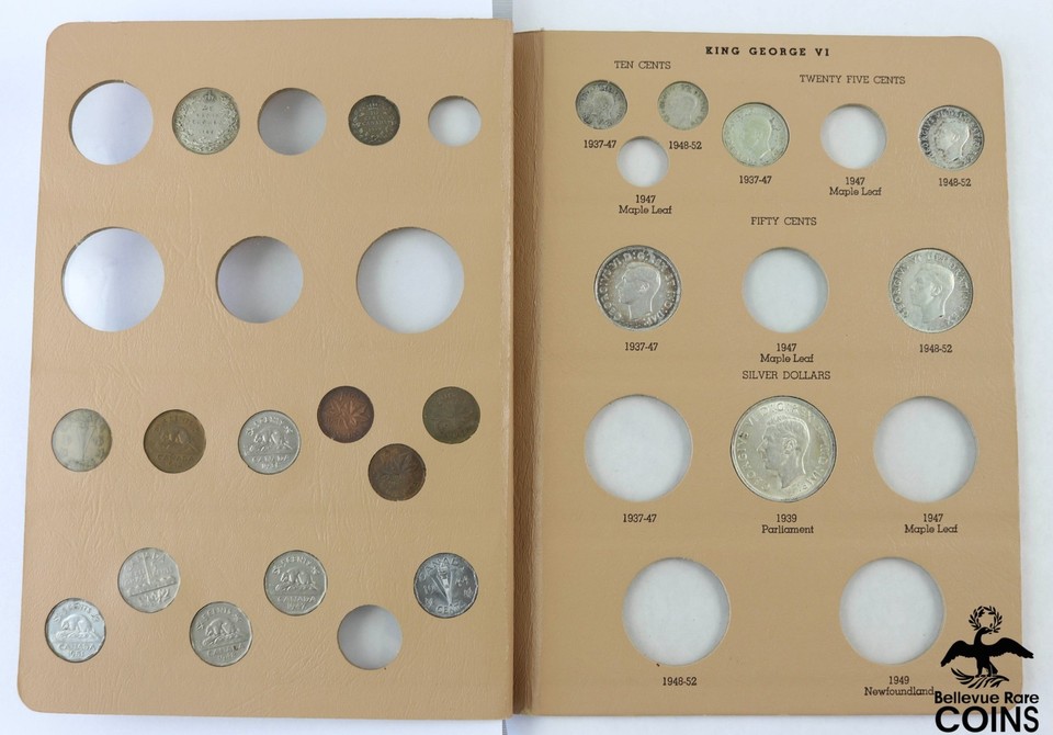 Dansco Album #7210 Canada Type Set w/ 63 Coins Total, Queen Victoria ...