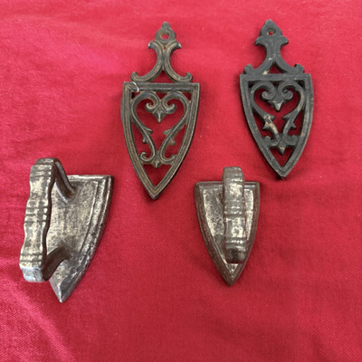 Two Vintage Sad Irons Flat Irons With Stands | eBay