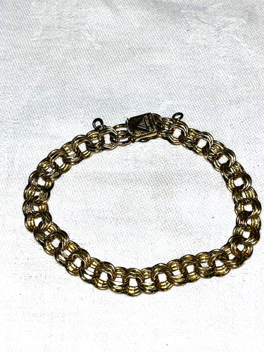 JB Jacoby Bender 1/20 12K Gold Filled Triple Chain Link Charm Bracelet 7.50” | eBay