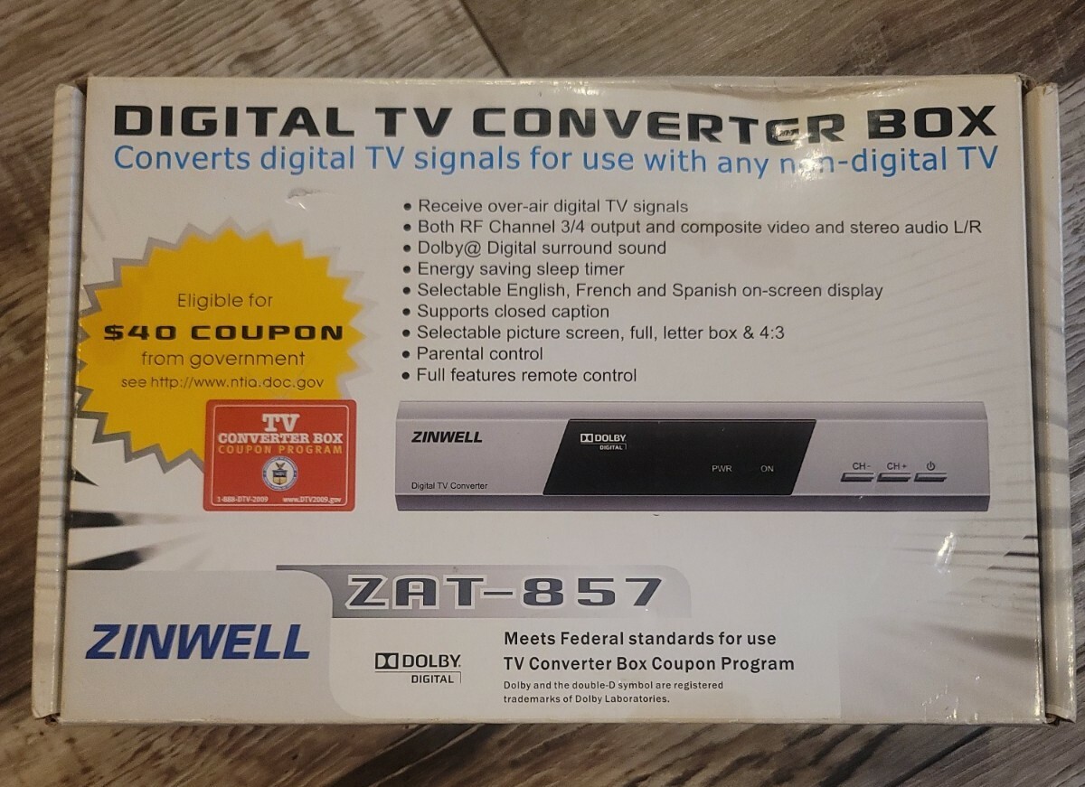 Zinwell Digital Converter Zat-857 for sale online | eBay