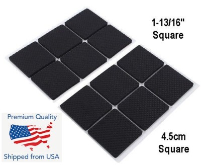 12PCS Square Self Adhesive Furniture Leg Foam Pads TPR Rubber Mat ...