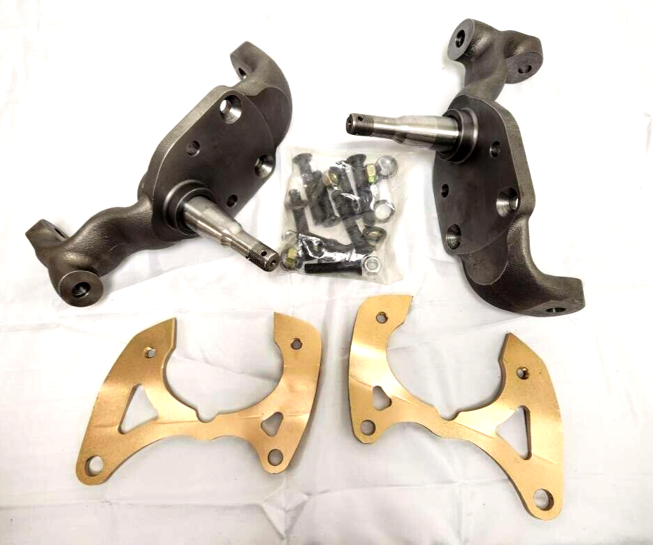 1965 1970 Chevy Impala 2" Lowering Disc Brake Drop Spindles + Caliper ...