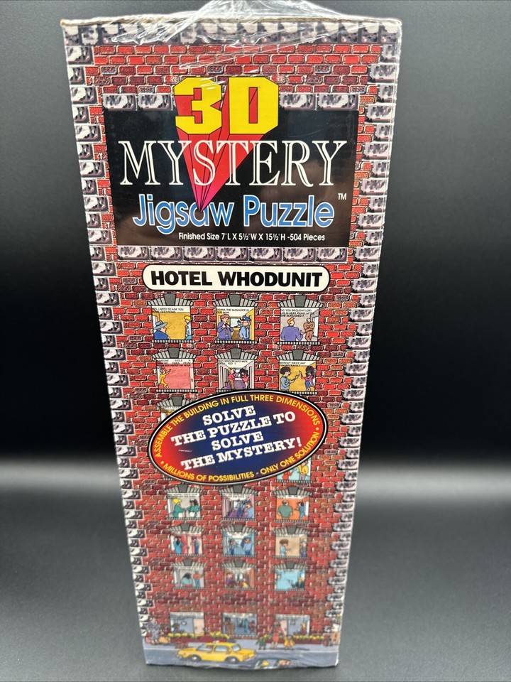 3D Mystery Jigsaw Puzzle Hotel Whodunit 504 Pieces Buffalo Games NEW ...