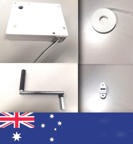 Roller Shutter Winder Box + Strap + Handle + Guider - Set White Manual ...