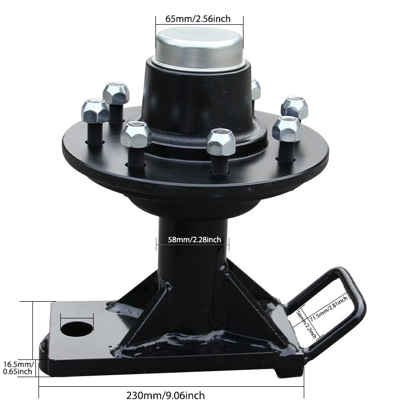 Shipping Container 8000 lb Hub 8 x 6.5 Hub and Spindle Wheel Kit and ...