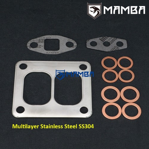Turbo Gasket Set For Holset HX40W SS Divid T4 Flange Turbine Inlet Oil ...