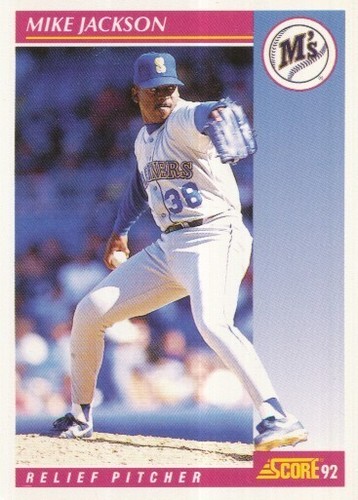 #194 SEATTLE MARINERS # MIKE JACKSON # BASEBALL CARD SCORE NFL '92 | eBay