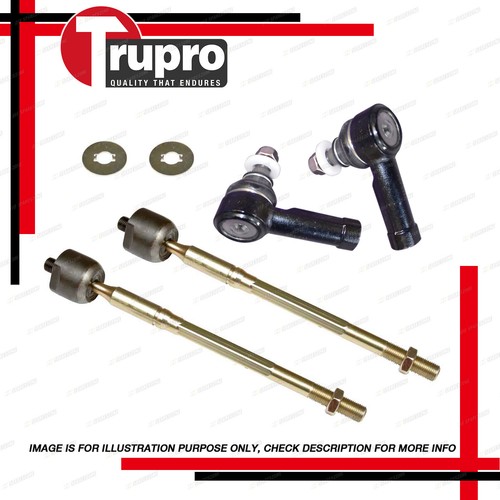 4 Pcs Tie Rod End Rack End for Nissan Navara D40 Pathfinder Terrano R51 ...