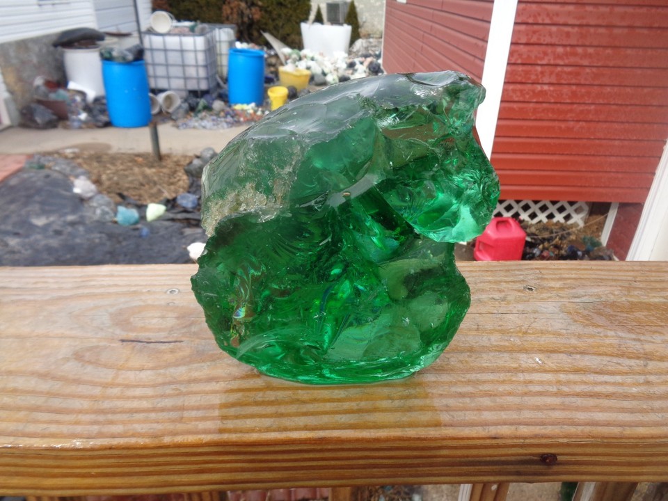 Glass Rock Slag Clear Lime Rocks 5.4 lbs 20B Landscaping Aquarium | eBay