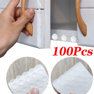 100Pcs Soft Close Dampers Cupboard Door Stoppers Sticky Rubber Feet ...